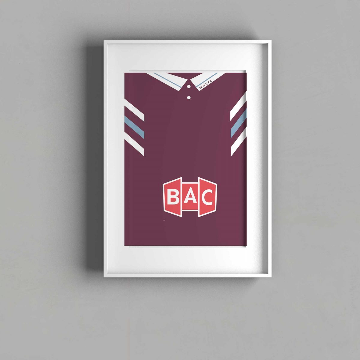 West Ham United BAC windows home shirt 1990s - The Half Way Line